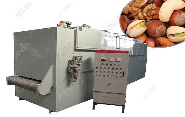 Continuous Bavarian Nut Roaster Machine for Sale